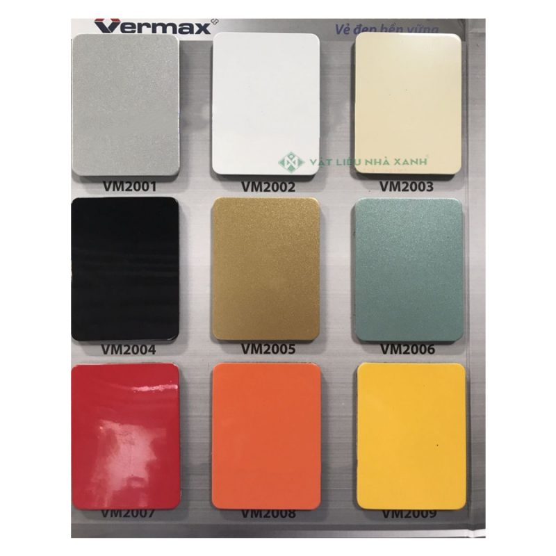 Bảng giá Alu Vermax trong nhà - Bảng màu Alu Vermax nội thất
