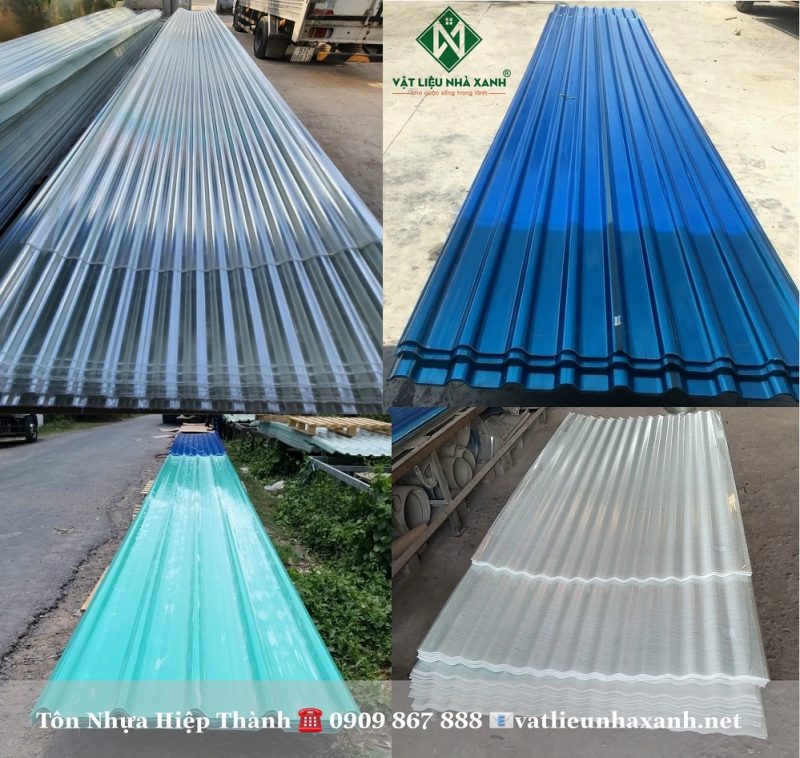 Báo giá tấm tôn nhựa lấy sáng trong suốt giá rẻ tại TPHCM